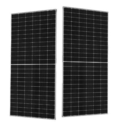 China 650W N-Type Bifacial Mono Crystalline Solar Panel With Dual Glass 210mm Half Cut Cell for sale