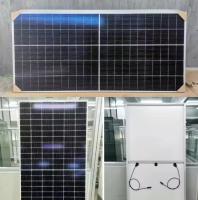 China 650W N-Type Bifacial Mono Crystalline Solar Panel With Dual Glass 210mm Half Cut Cell for sale