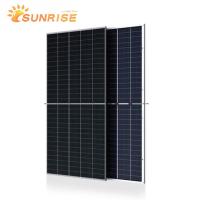 China 665W Monocrystalline Silicon Solar Module Bifacial Dual Glass Photovoltaic Panel Surise for sale