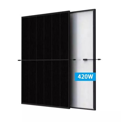 China Solar Panel GLD-425BS 405Ww-425W N-Type All Black Monocrystalline Half Cell Photovoltaic Module for sale