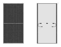 China Monocrystalline Silicon Solar Energy Photovoltaic Panel GLD-610BS with MC4-EVO2/TS4* for sale