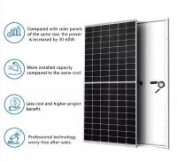 China 625W Mono-facial Solar Panel N-type i-TOPCon Monocrystalline Silicon Module White Backsheet for sale