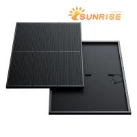 China High Transmission AR Coated Heat Strengthened Glass GLD-440BDG Bifacial Solar Panel for sale