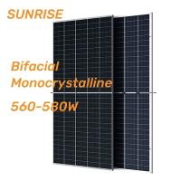 China Sunrise GLD-580BDG Bifacial Solar Panel with 182mmx182mm Cell Size and Half Cell Design for sale