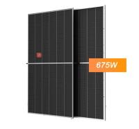 China 210mm Half Cut Cell N Type Bifacial Dual Glass Solar Panel 695W Photovoltaic PV Module for sale