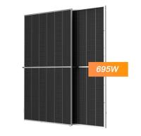 China 210mm Half Cut Cell N Type Bifacial Dual Glass Solar Panel 695W Photovoltaic PV Module for sale