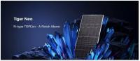 China Tempered Glass 430W-450W Tiger Neo N-Type 108 Monocrystalline Half Cells Solar Panels for sale