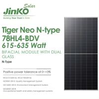 China Jinko Shaped Bifacial Solar Panels 2465mm*1134mm*35mm Dimensions for Home and Energy for sale