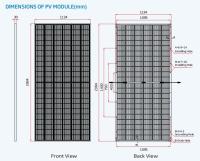 China Monocrystalline Bifacial Dual Glass Solar Panel with Anodized Aluminium Alloy Frame for sale