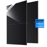 China JA Solar Panel JAM54D41 430W-455W PV Half Cell Full Black Module for Solar Power System for sale