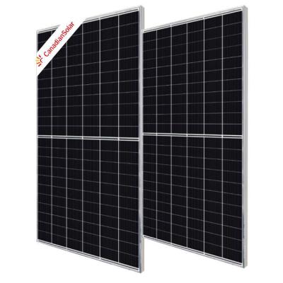 China Solar Power System Luminous Canadian Bifacial N Type Mono Perc Solar Panel for Household for sale