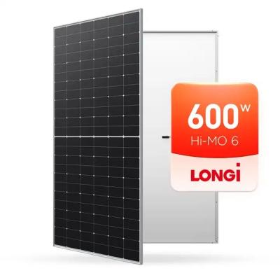 China Longi Hi-MO X6 LR5-72HTHF 565W-600W Monocrystalline Solar Panel and IP68 Junction Box for sale