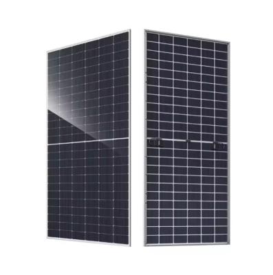 China Bifacial Dual Glass Photovoltaic Panel with 182mm Half Cut Cell JA Solar JAM72D30 LB for sale