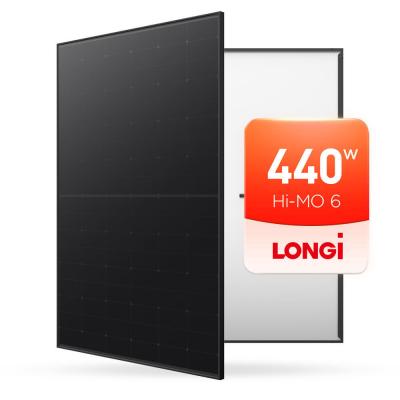 China Longi Hi-MO X6 Mono-facial Solar Panel 440W 445W 450W 108 Cells for Solar Energy System for sale