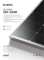China 585W-620W LR7 Series Monocrystalline Bifacial Double Glass Solar Panel for Home Energy for sale