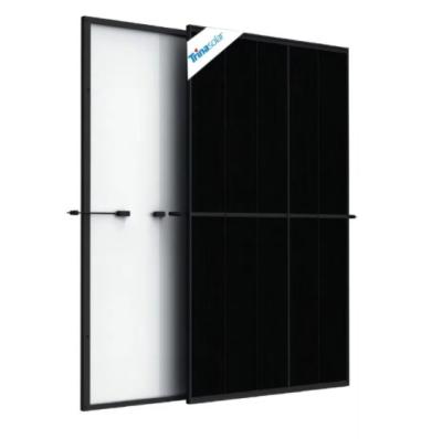 China Trina Solar PV Module Vertex TopCon N Type 425W-450W All Black Dual Glass Solar Panel for sale
