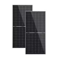 China 182mm Half Cut Cell Double Glass N-type Bifacial Solar Panel Module with IP 68 Rated Junction Box for sale