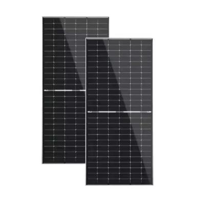 China 182mm Half Cut Cell Double Glass N-type Bifacial Solar Panel Module with IP 68 Rated Junction Box for sale