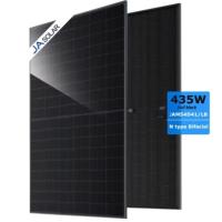 China Full Black Double Glass Bifacial Photovoltaic Modules N Type JAM54D41 JA Solar Panel for sale