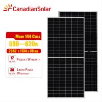 China Monocrystalline Silicon Cells 144 Cells Double Glass Bifacial PV Panel CanadianSolar for sale