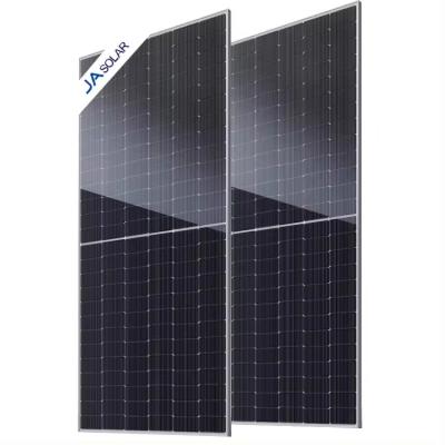 China JA Solar 615-640W Monocrystalline Bifacial Dual Glass Photovoltaic Panel Tempered Glass for sale