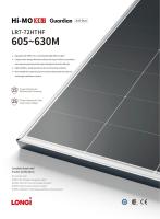 China Flexible Longi 605W-630W Monocrystalline Solar Panel for Residential Energy Generation for sale