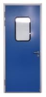 China Wear Resistant Rockwool Infill 900*2100mm Cleanroom Door Coated Steel for sale