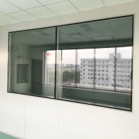 China Custom Dust Free Toughened Glass Window Inlined With SS304 Clean Room for sale