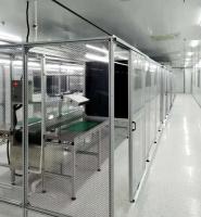 China Softwall Class 10000 Down Flow Cleanroom Booth With LED Light for sale