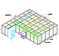 China Downflow Softwall AC 220V Modular Cleanroom systems For Partial Purification for sale