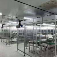 China Assembly Line Class 100 Laminar Air Flow Cabinet With Opertaion Table for sale