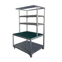 China Height Adjustable ESD Laminar Air Flow Cabinet Durable Antistatic Bench for sale