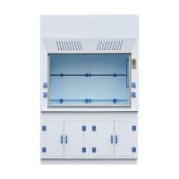 China Clean Room Porcelain white PP board Laminar Fume Hood LED Display for sale
