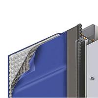 China Height 5500mm Roll Up Freezer Door with Galvanized steel frame for sale