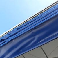 China Stacked Flexible Fabric Hangar Doors 3000x3000mm For Cleanroom for sale