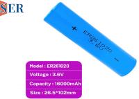 China 17000mAh 3.6V Li SOCL2 Battery ER261020 ER341245 ER321270 for Electronic Devices for sale