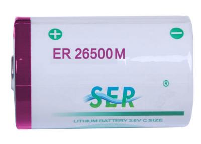 China ER26500M High Power LiSOCL2 Battery - 6500mAh Capacity, 2000mA Pulse Current, 3.6V C Size for sale