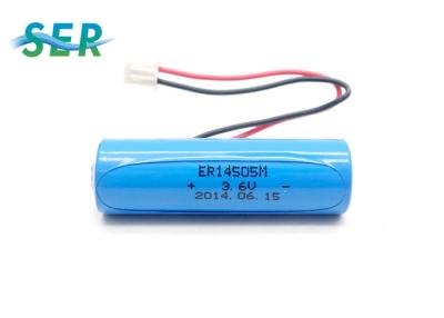China Customized LiSOCL2 Battery 4400mAh 3.6V/7.2V AA Size ER14505M-2P 1S2P with CE Approval for Digital Tachographs for sale