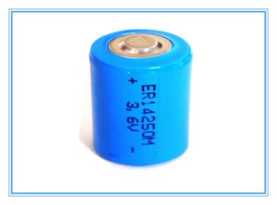 China Gas Meter LiSOCL2 Battery 1/2AA ER14250M 3.6V 750mAh Power Type for sale