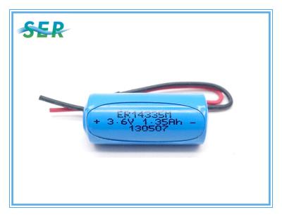 China Spiral Type 3.6V 1200mAh Lithium Primary Battery 2/3AA ER14335M for Water Heating Meter for sale