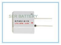 China 400mAh LiSOCL2 Battery 3.6V AA Lithium Primary EF651615 LTC-3PN for Memory Backup for sale