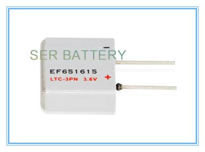 China 400mAh LiSOCL2 Battery 3.6V AA Lithium Primary EF651615 LTC-3PN for Memory Backup for sale
