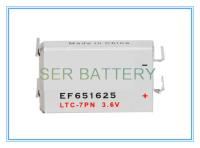 China 3.6V Prismatic Li-SOCl2 Battery LTC-7PN EF651625 750mAh for Water Meter Memory Backup for sale