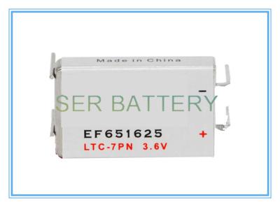 China 3.6V Prismatic Li-SOCl2 Battery LTC-7PN EF651625 750mAh for Water Meter Memory Backup for sale