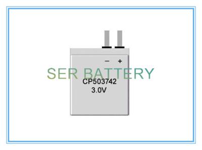 China CP503742 Ultra Thin Lithium Battery 3V 1900mAh for Wearable Devices and IoT Applications for sale
