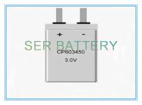 China 3V CP603450 Lithium Manganese Battery 2300mAh for Active Electronic Tags - 6.2x35x51mm Slim Design for sale