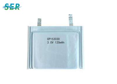 China 3V 170mAh Ultra Thin LiMnO2 Battery for IC Cards - 1.7mm Thickness, 30.5mm Dimensions for sale