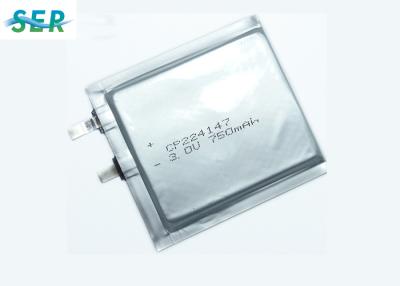 China CP224248 3.0V 850mAh Thin Film Lithium Battery - 2.2x42x48mm High Drain for Smart Cards for sale