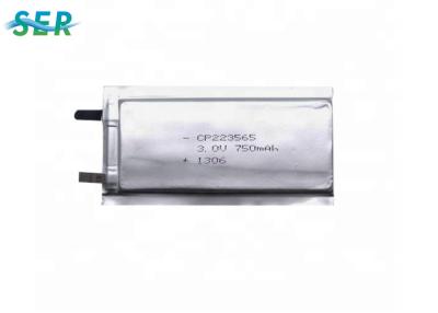 China Active Energy Ultra Thin 3.0V 750mAh CP223565 Lithium Battery for ETC Devices and IoT Applications for sale