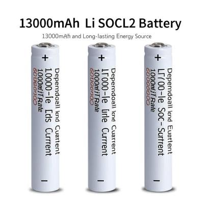 China 13000mAh Li SOCL2 Battery 3.6V 600mA Pulse Current Long-lasting Primary Battery for sale